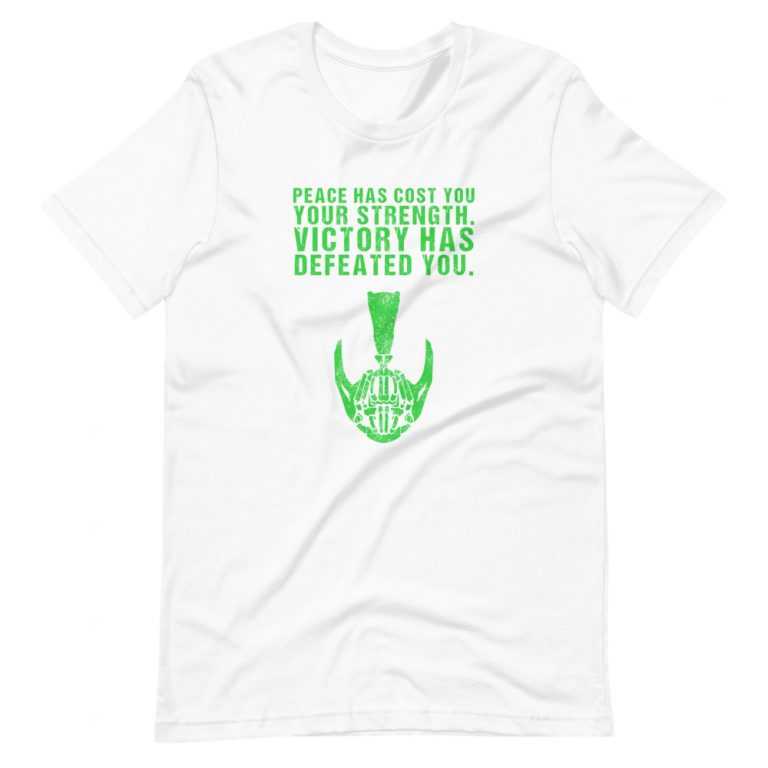 "Victory Has Defeated You" Bane Quote T-Shirt - BrawlBros.com